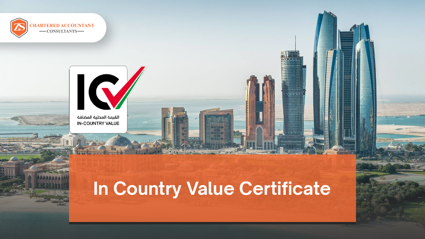 ICV Certificate Abu Dhabi | In Country Value Certificate